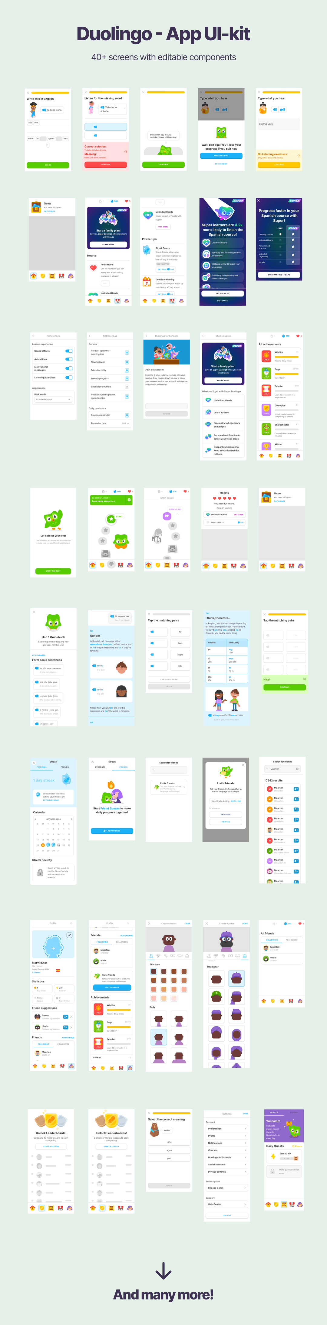 Duolingo - Free Figma File
